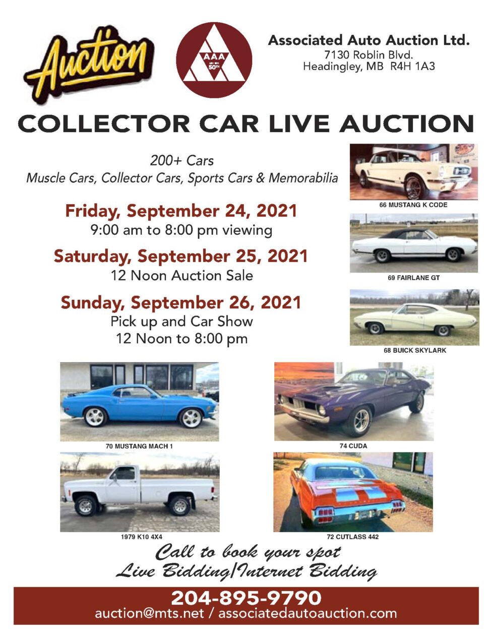 Pop Up Collector Car Auction - Associated Auto Auction